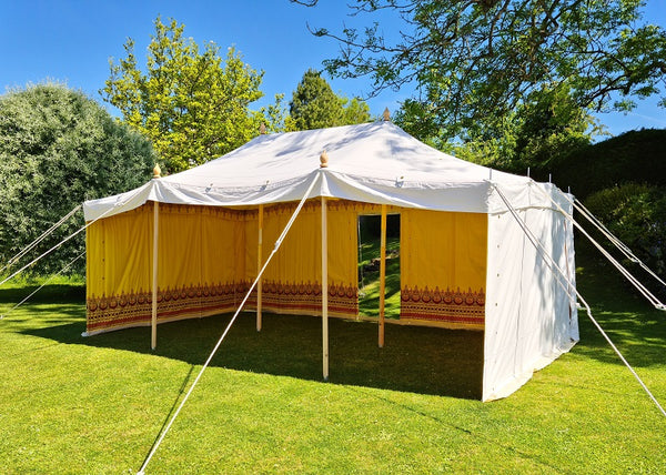Bazaar Tent 10 x 18ft (Wooden Poles) - In stock - Bazaar Tents