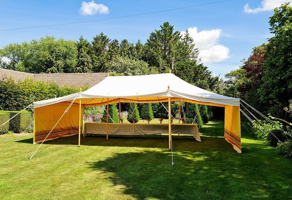 Bazaar Tent 26 x 14ft (Wooden Poles) - In Stock - Bazaar Tents